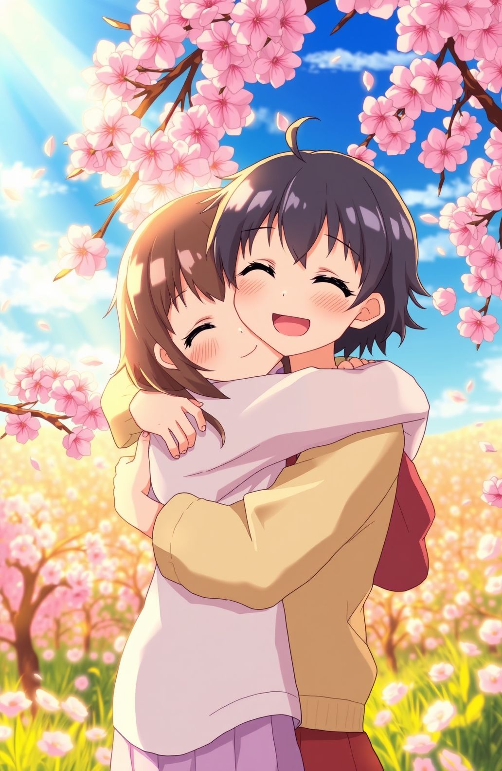 🔥 [50+] Anime Hug Wallpapers | WallpaperSafari