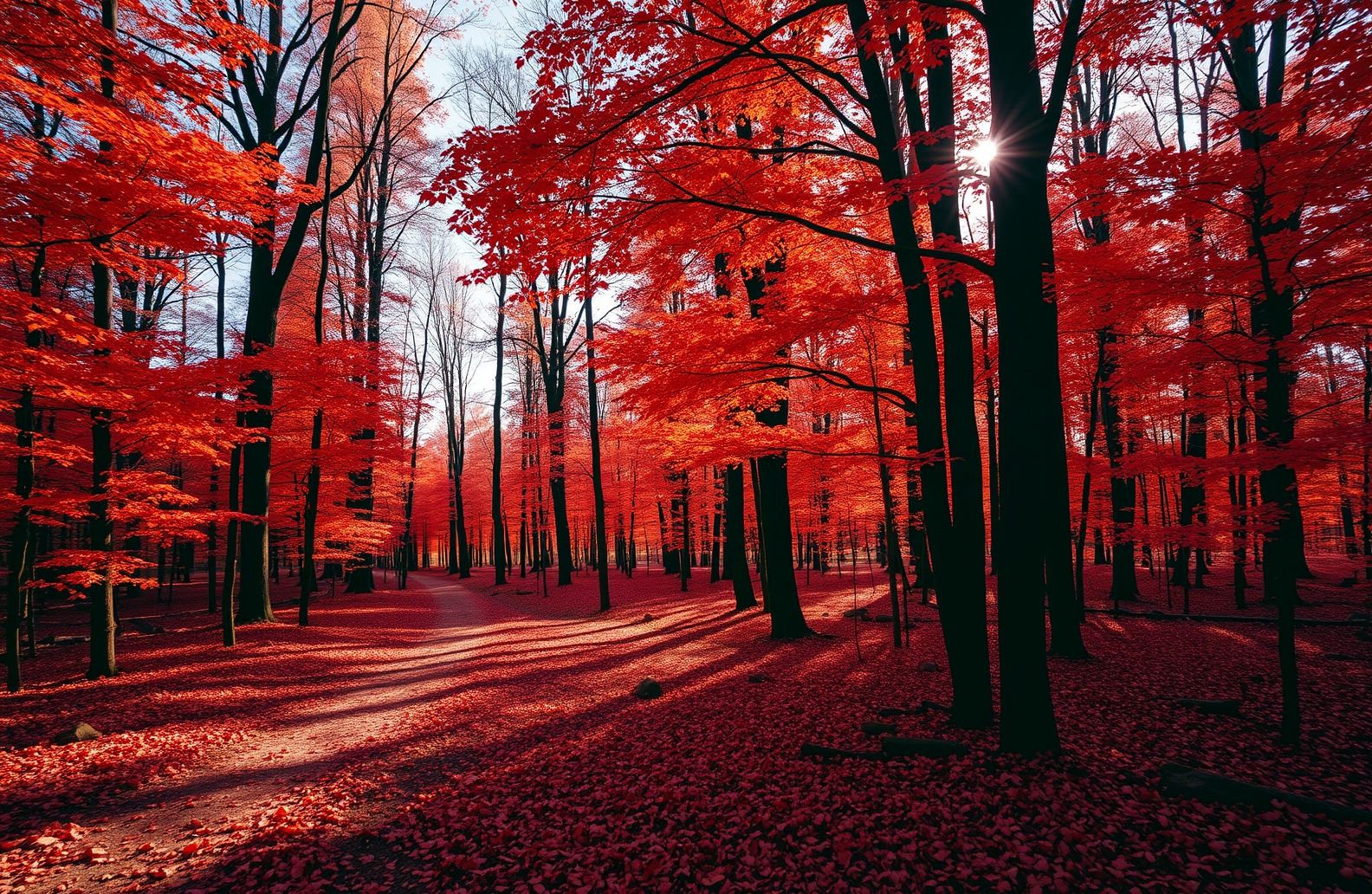 🔥 [50+] Red Forest Wallpapers | WallpaperSafari