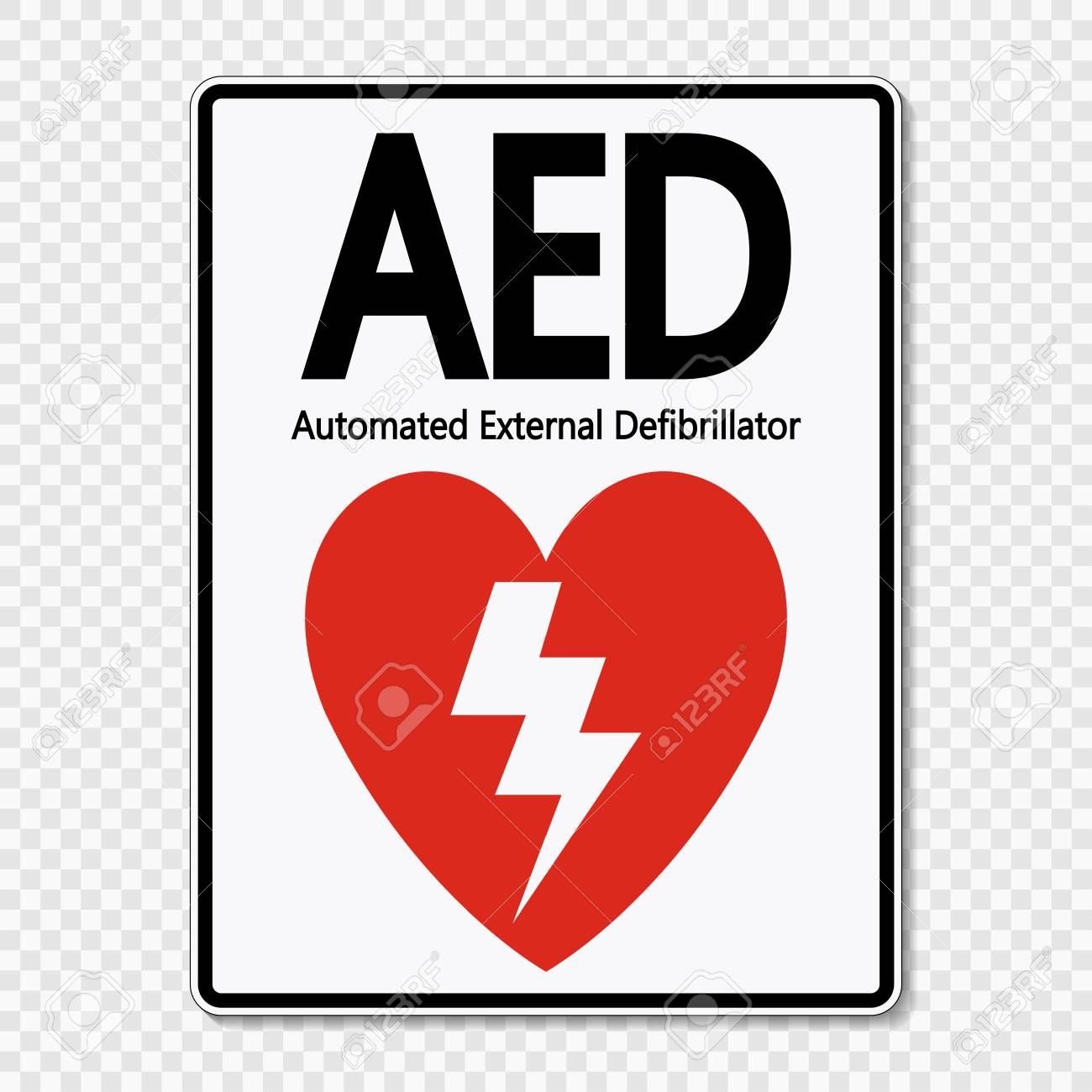 🔥 Free Download Symbol Aed Sign Label On Transparent Background ...