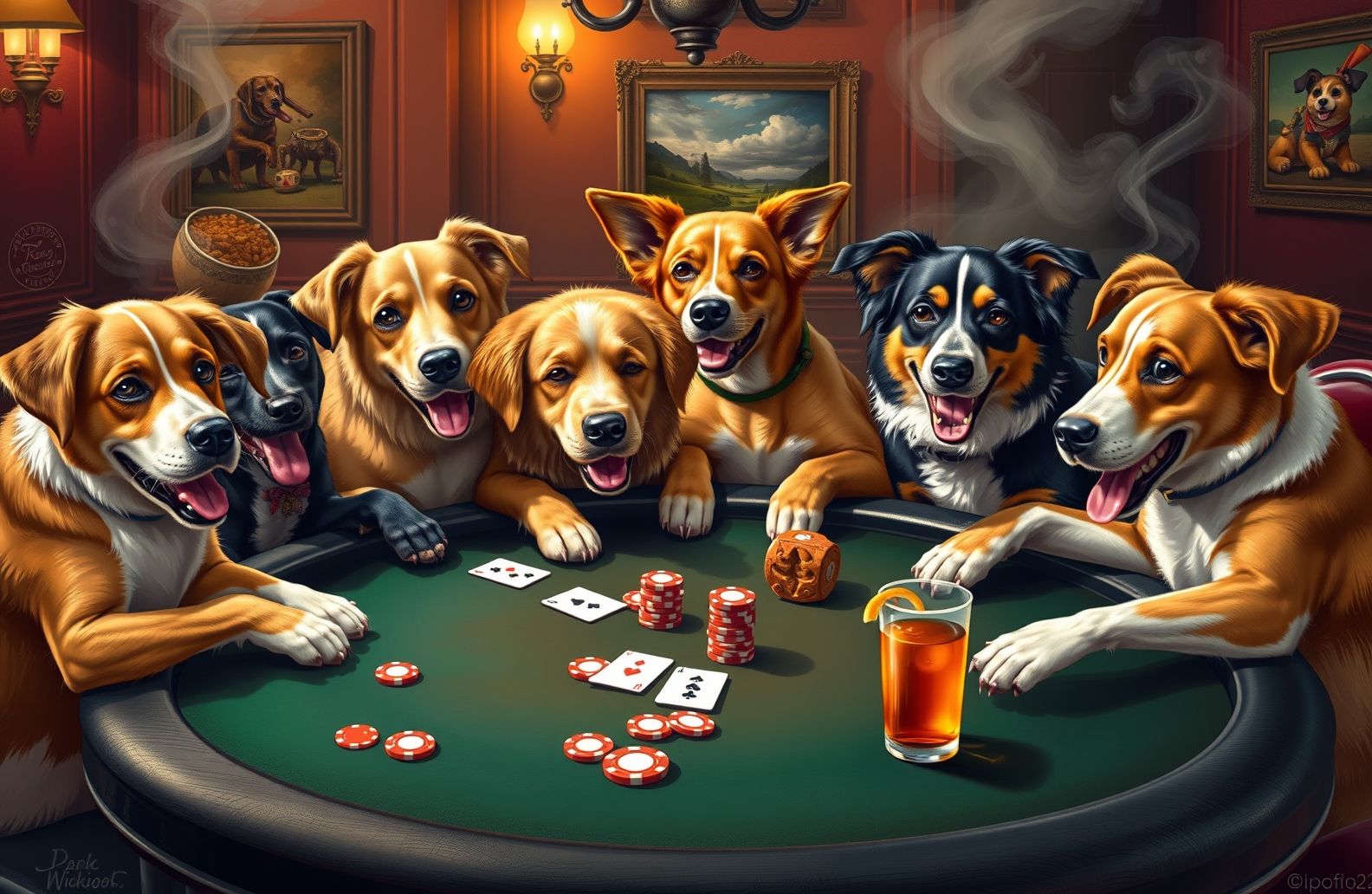 🔥 Free Download Dogs Playing Poker Wallpaper by @raymondw | WallpaperSafari
