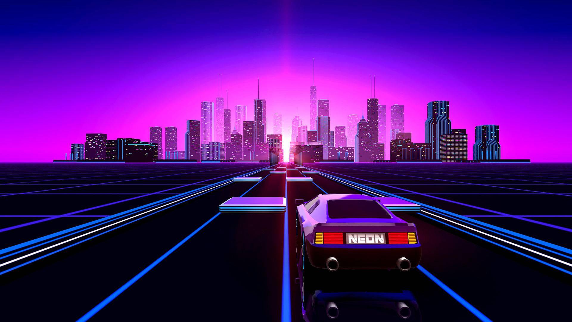 🔥 Free Download 80s Vaporwave Colorful Retro City Wallpaper by @judythomas | WallpaperSafari