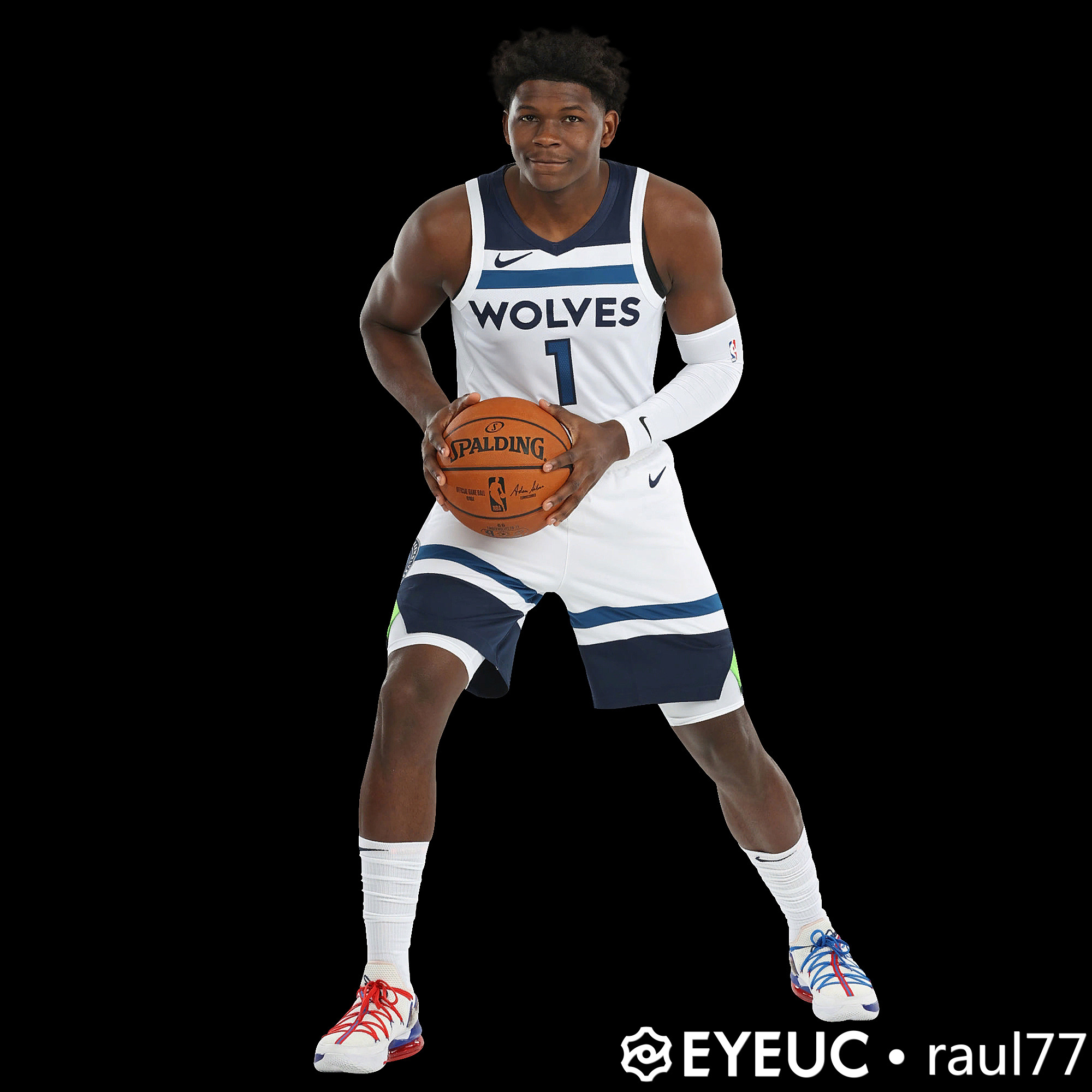 🔥 Free Download Anthony Edwards Full Body Portrait Wolves By raull77 ...