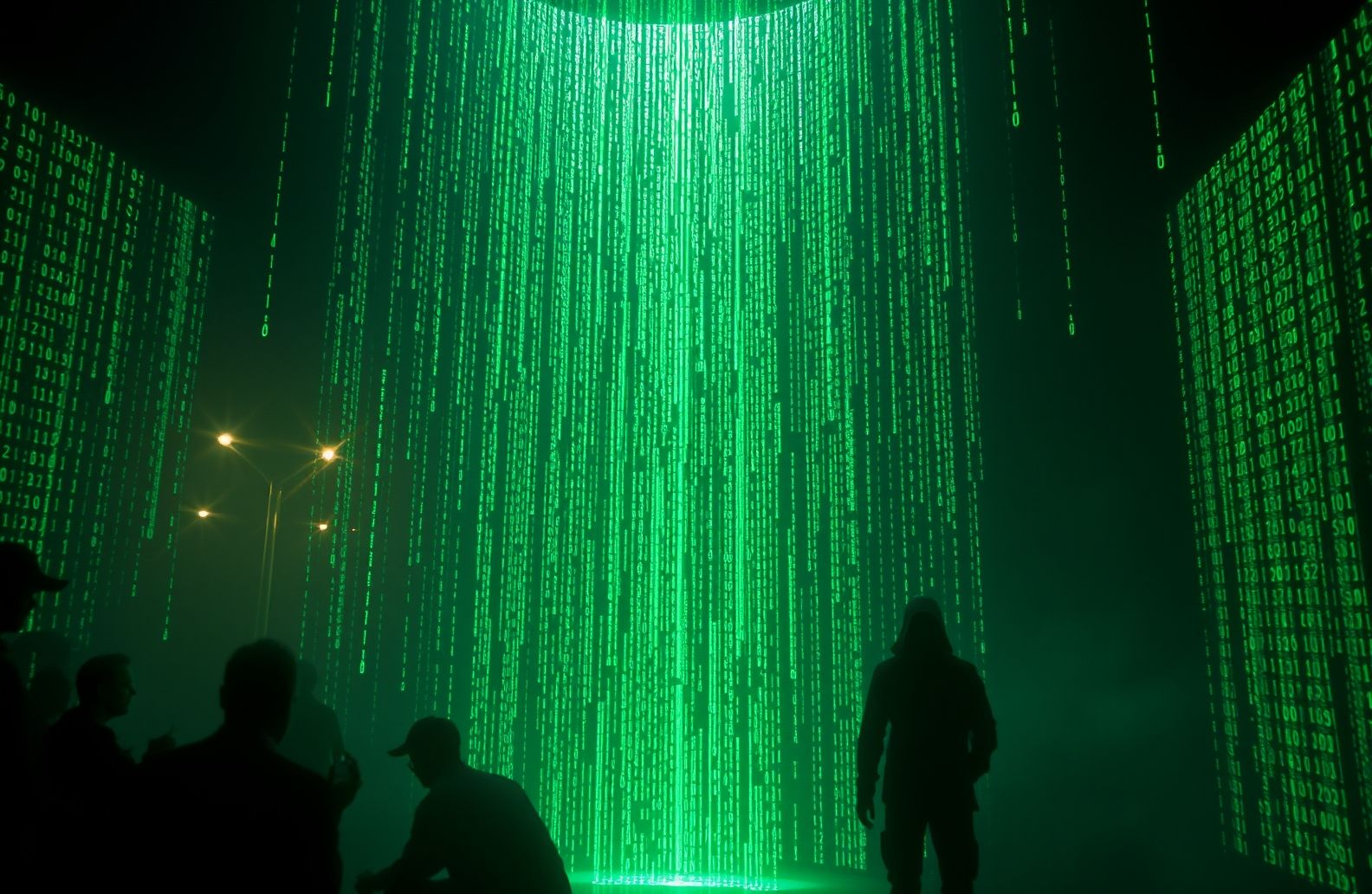 🔥 Free Download Matrix Binary Code Falling Wallpaper by @carlosruiz ...