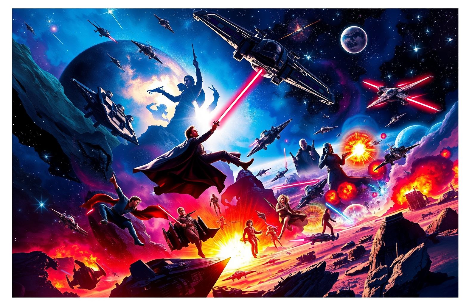 Three Star Wars Computer Screen Wallpaper