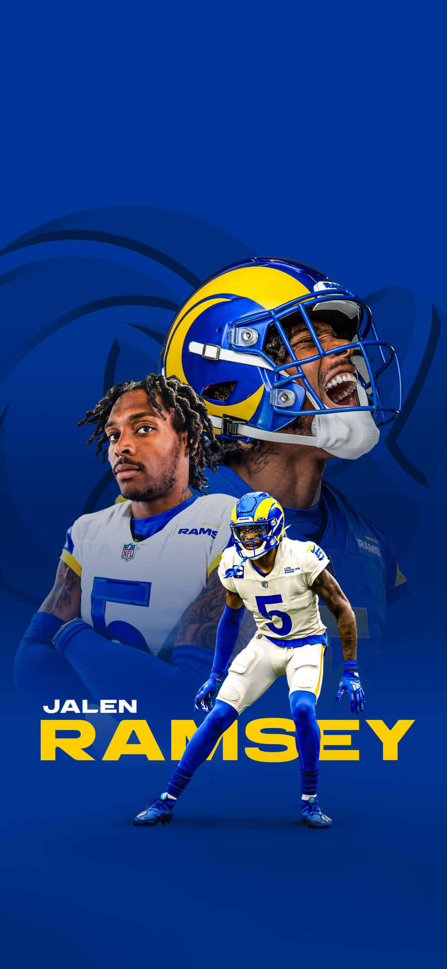 🔥 Free Download Jalen Ramsey Cornerback Promotional Graphic Wallpaper ...