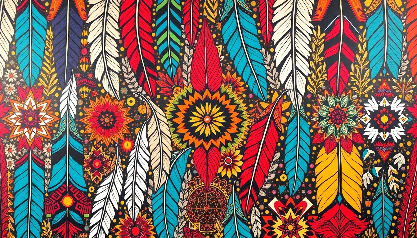 🔥 Free Download Aztec Feather Wallpaper by @richardb | WallpaperSafari