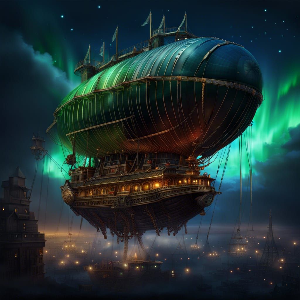 🔥 Free Download Airship Ai Generated Artwork Nightcafe Creator by ...