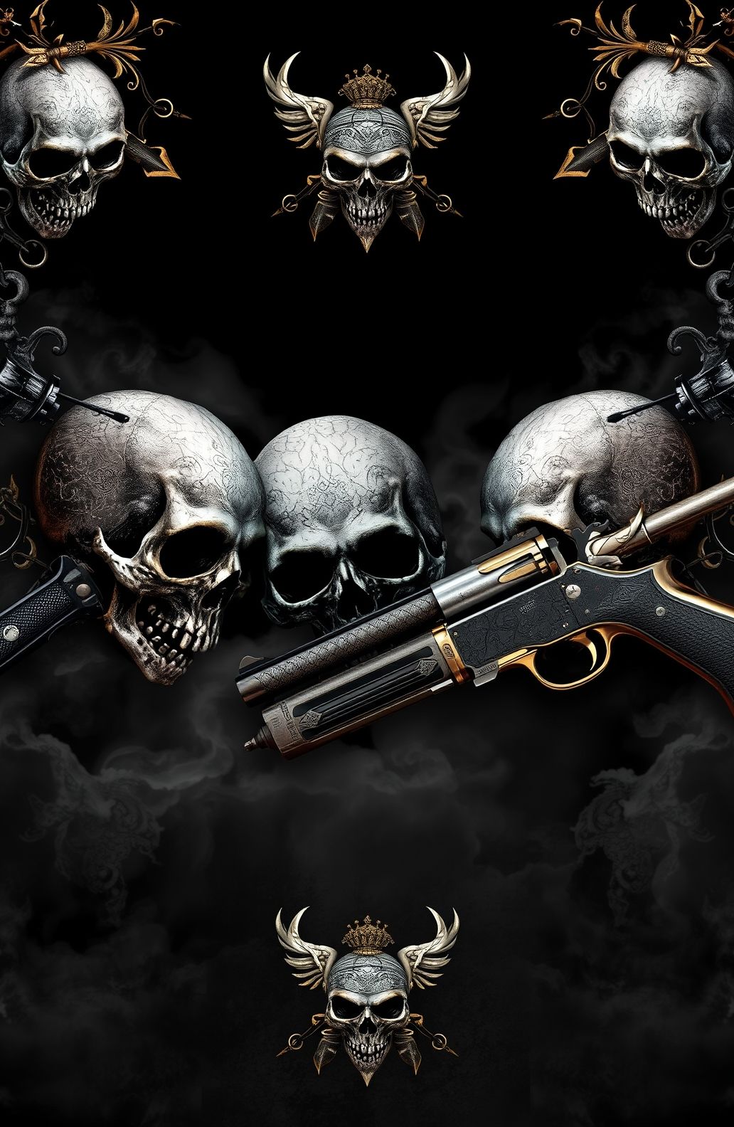 🔥 Free Download Skulls And Guns Wallpaper by @gbeasley | WallpaperSafari