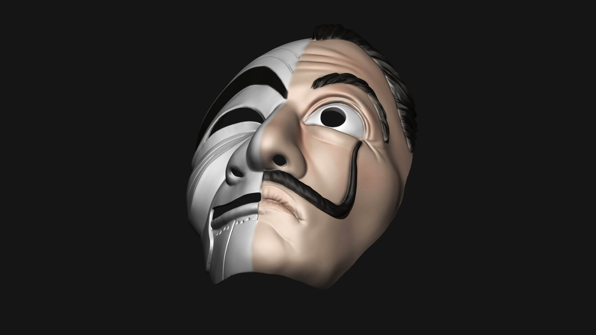 🔥 Free Download Money Heist Mask Wallpaper by @kpoole12 | WallpaperSafari