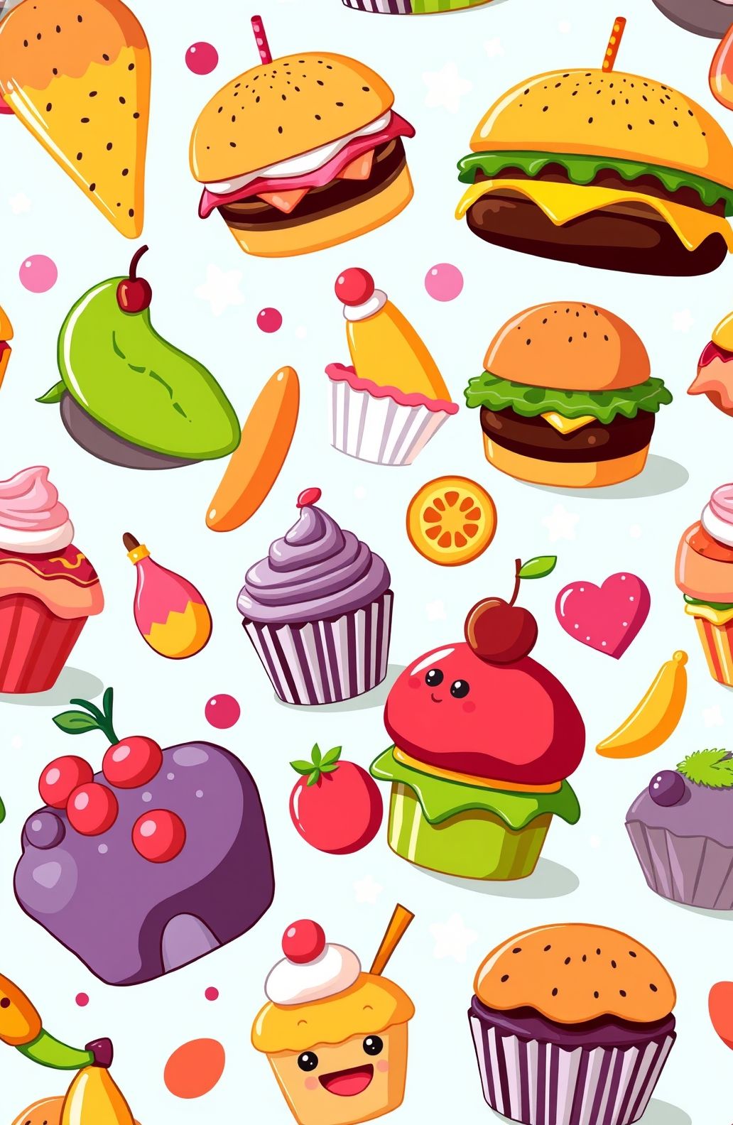 🔥 Free Download Cartoon Food Wallpaper by @amontgomery | WallpaperSafari