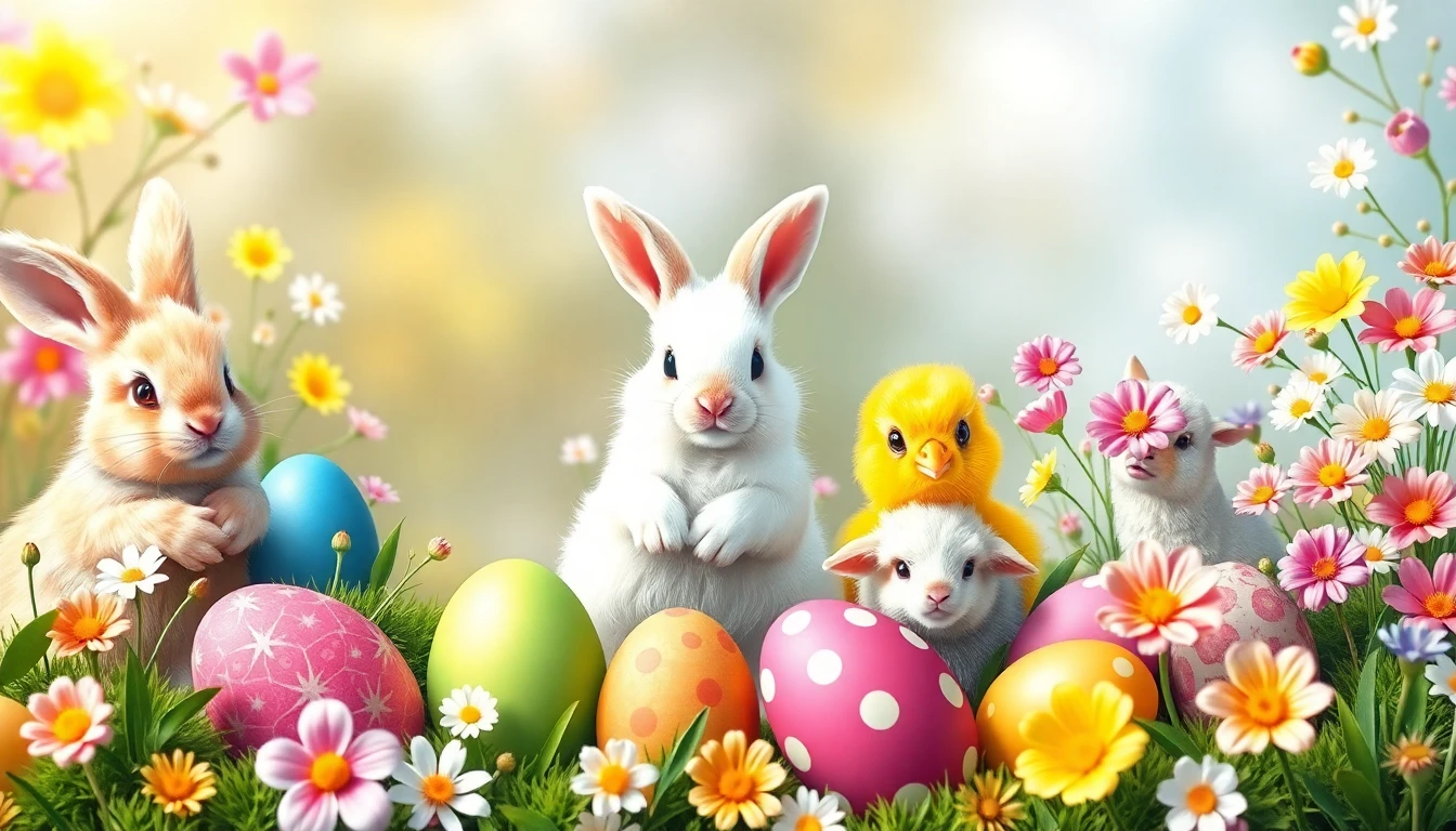 🔥 Free Download Easter Wallpaper With Cute Animals by @danieldominguez ...