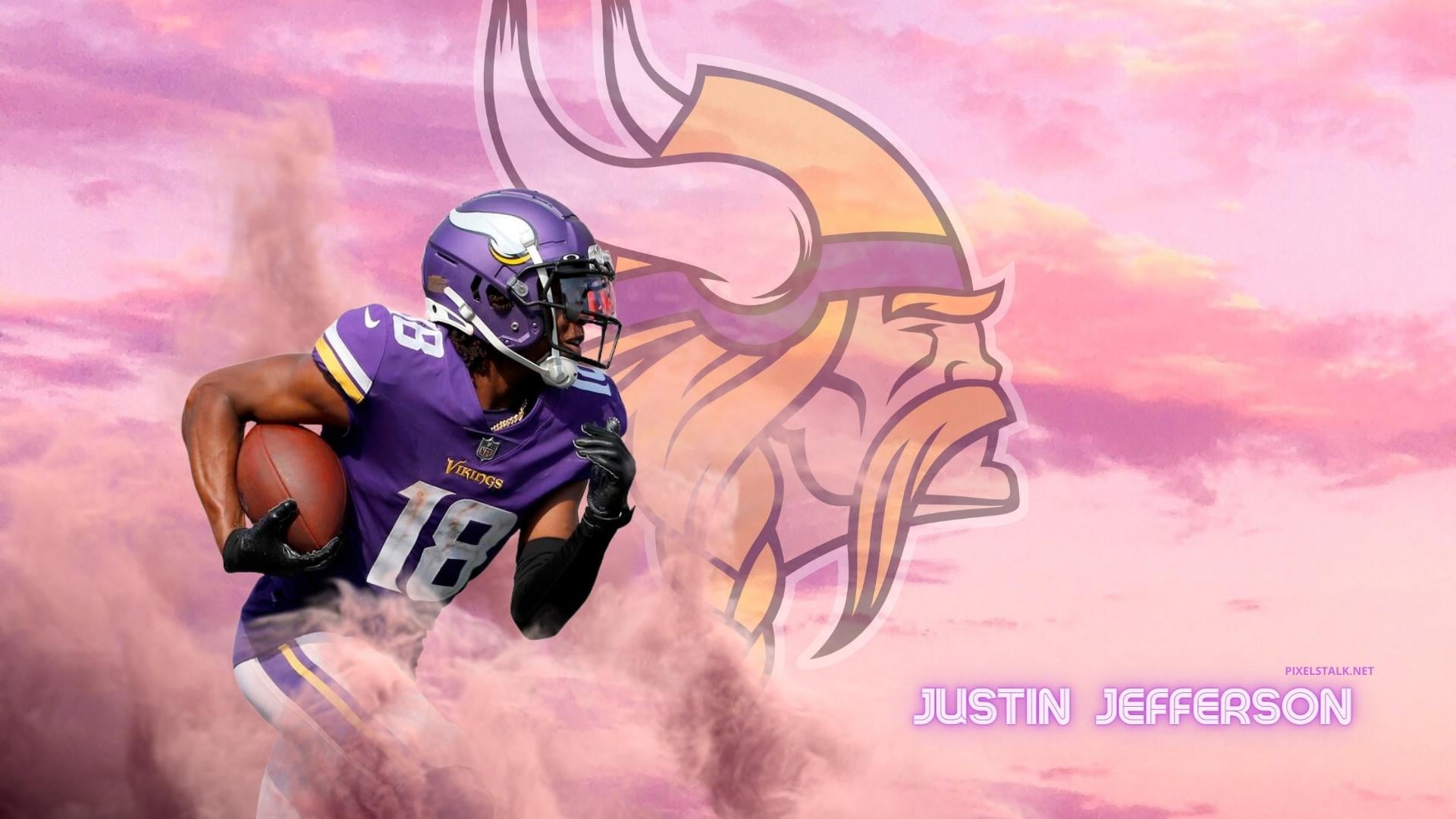 🔥 Free Download Share Viking Uniform Justin Jefferson Wallpaper by ...