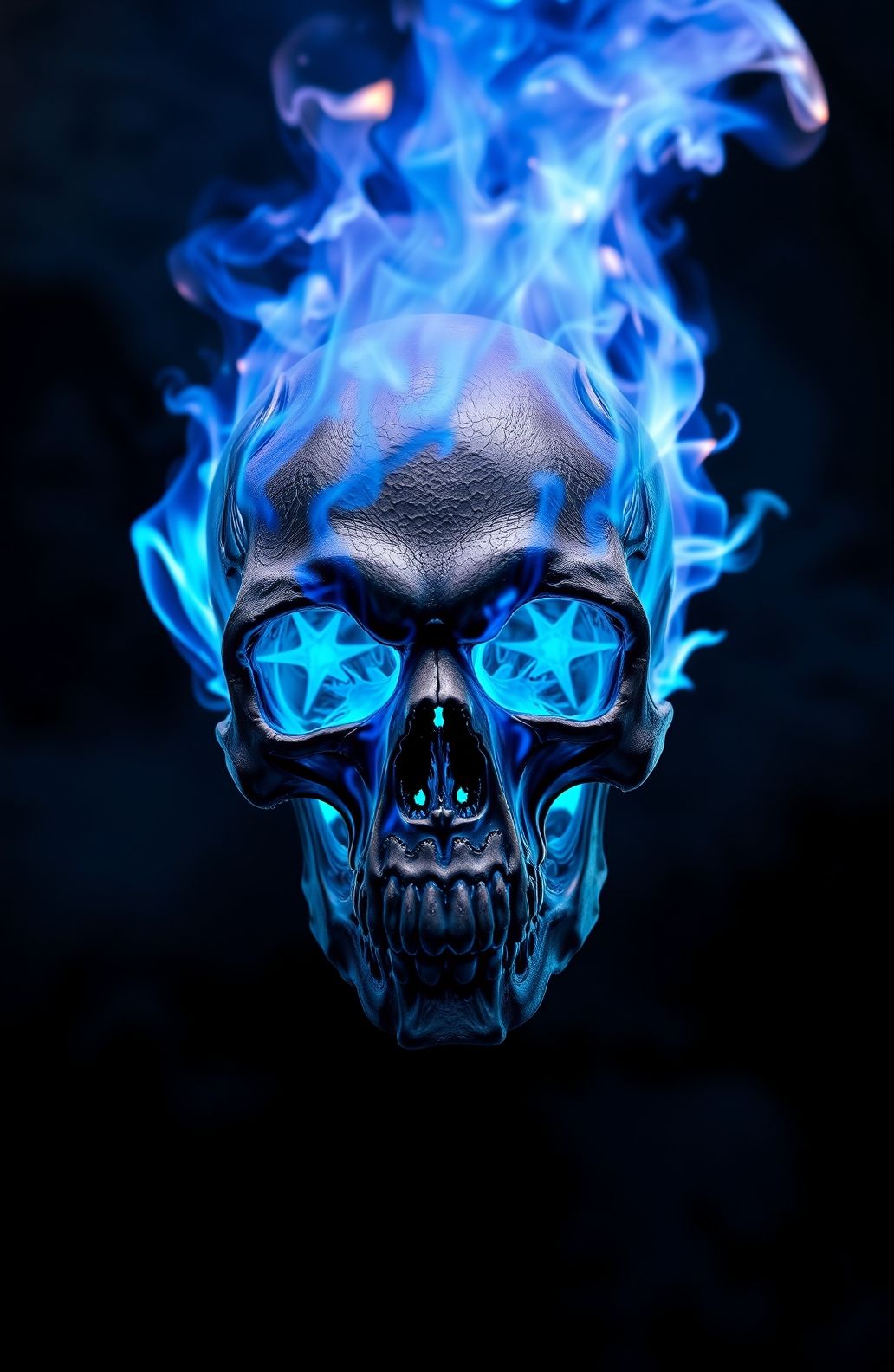 🔥 Free Download Blue Fire Skull Wallpaper by @jonathanwoods ...