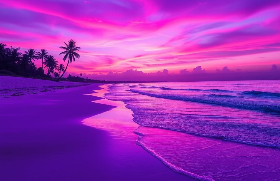🔥 Free Download Purple Beach Wallpaper by @heathercollins | WallpaperSafari