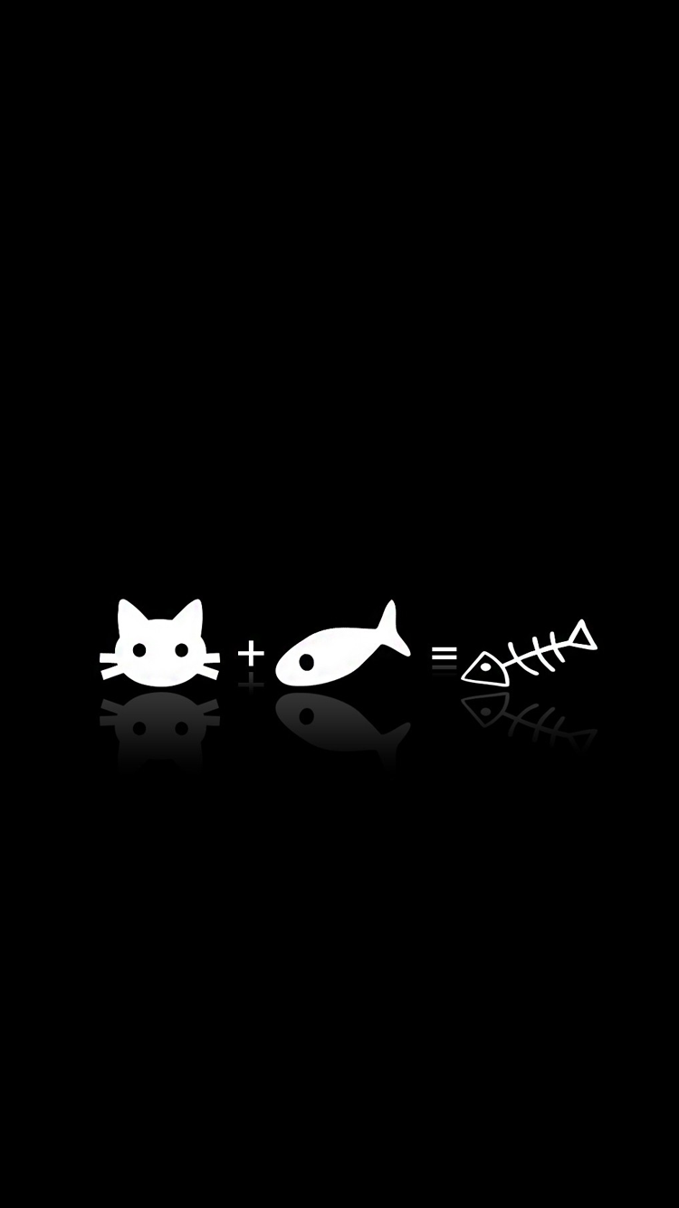 🔥 Free Download Cat Fish Fishbone Iphone Wallpaper by @matthewm34 ...
