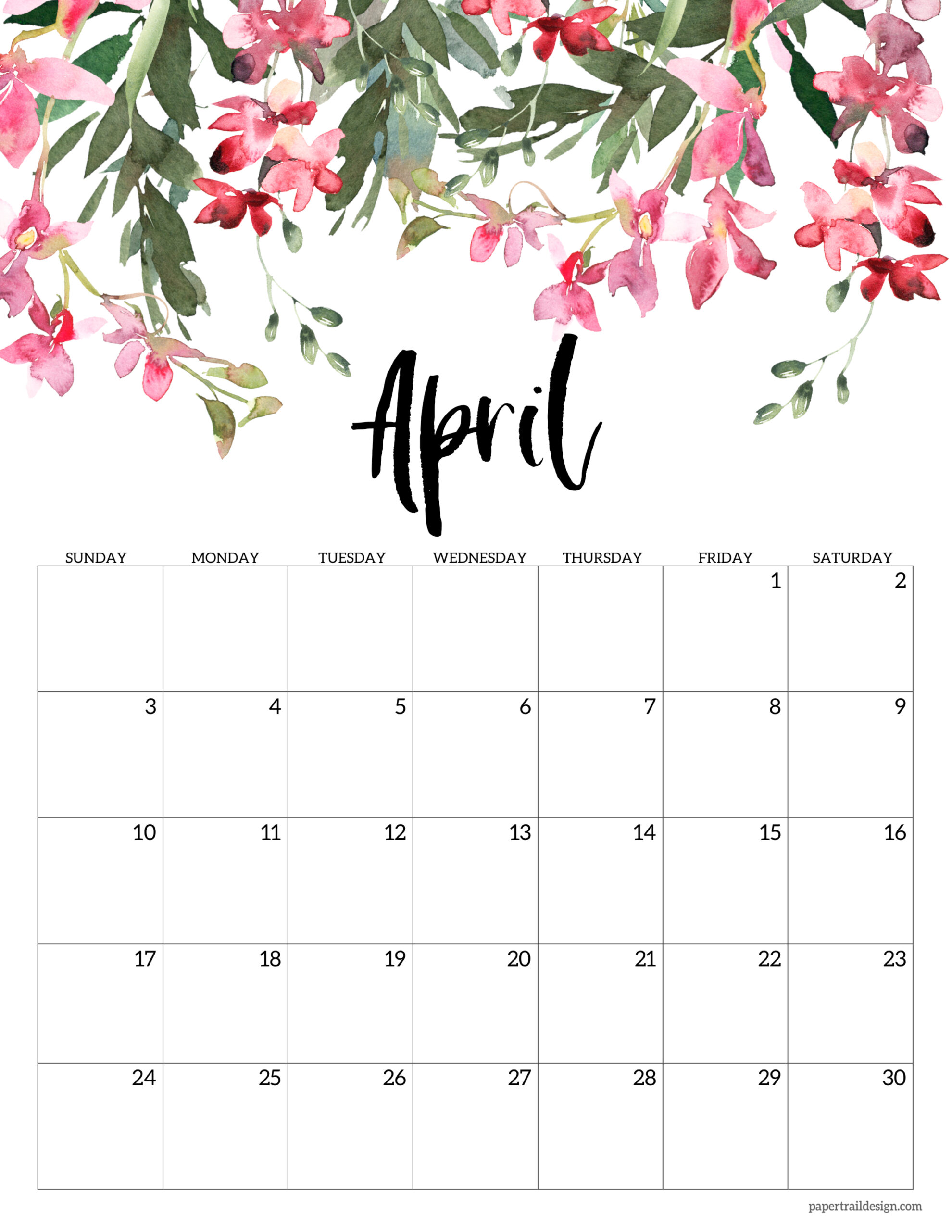 🔥 Free Download Cute Printable April Calendar Wallpaper by ...