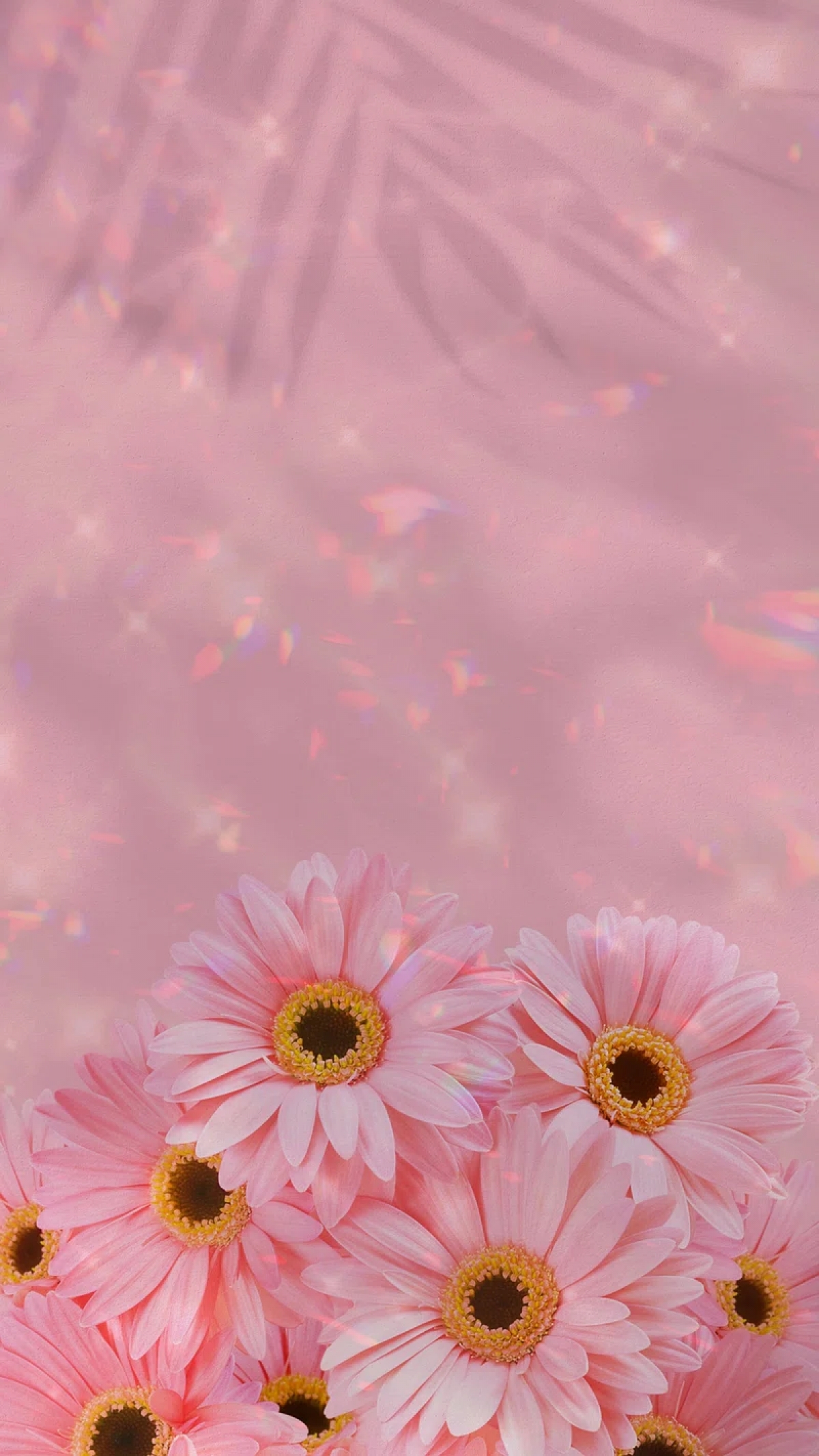 🔥 Free Download Pink Flowers Shimmery Girly Wallpaper by @dflores ...