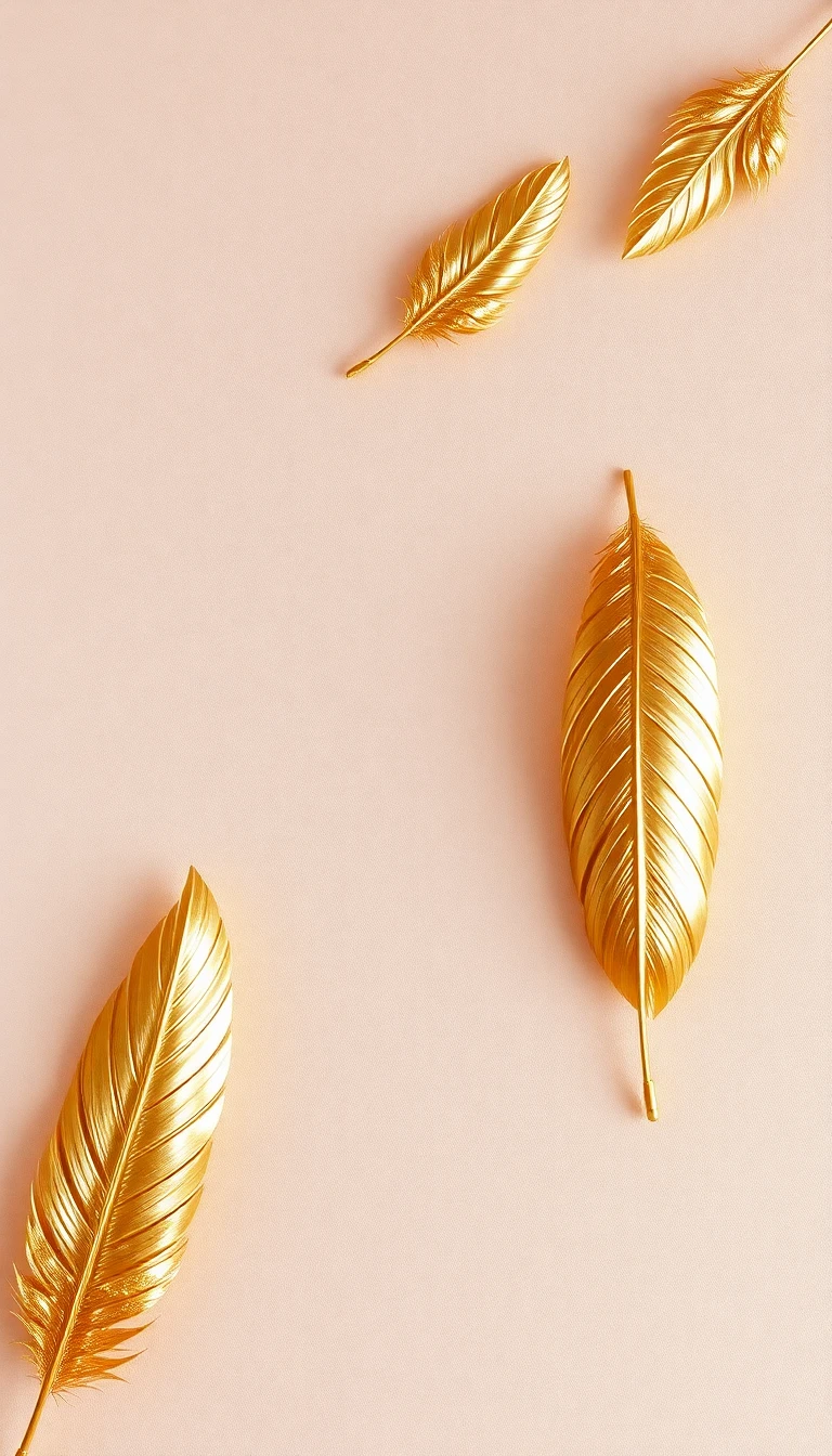 🔥 Free Download Gold Feather Wallpaper by @jsandoval25 | WallpaperSafari