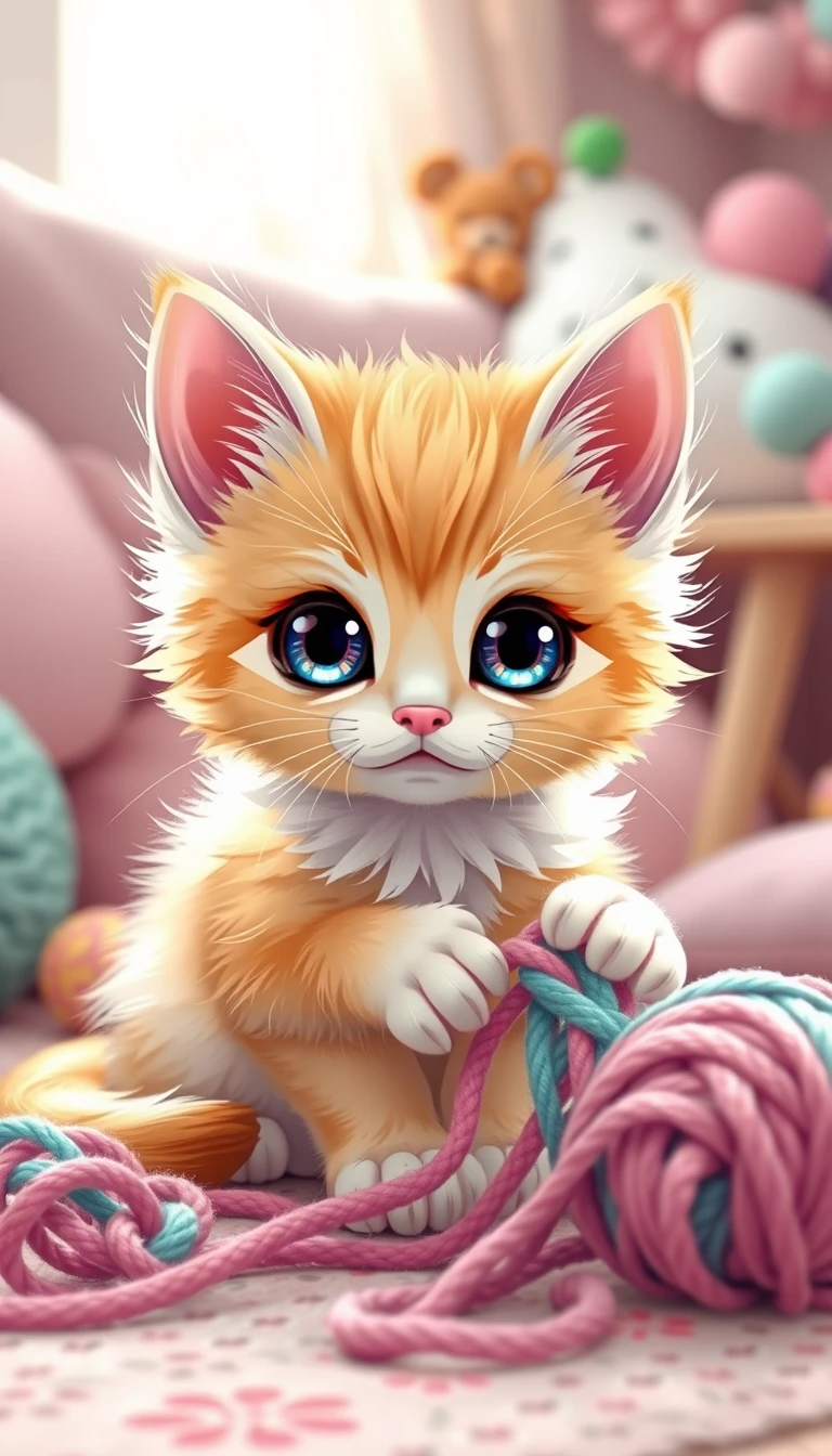 🔥 [30+] Cute Anime Kitten Wallpapers | WallpaperSafari