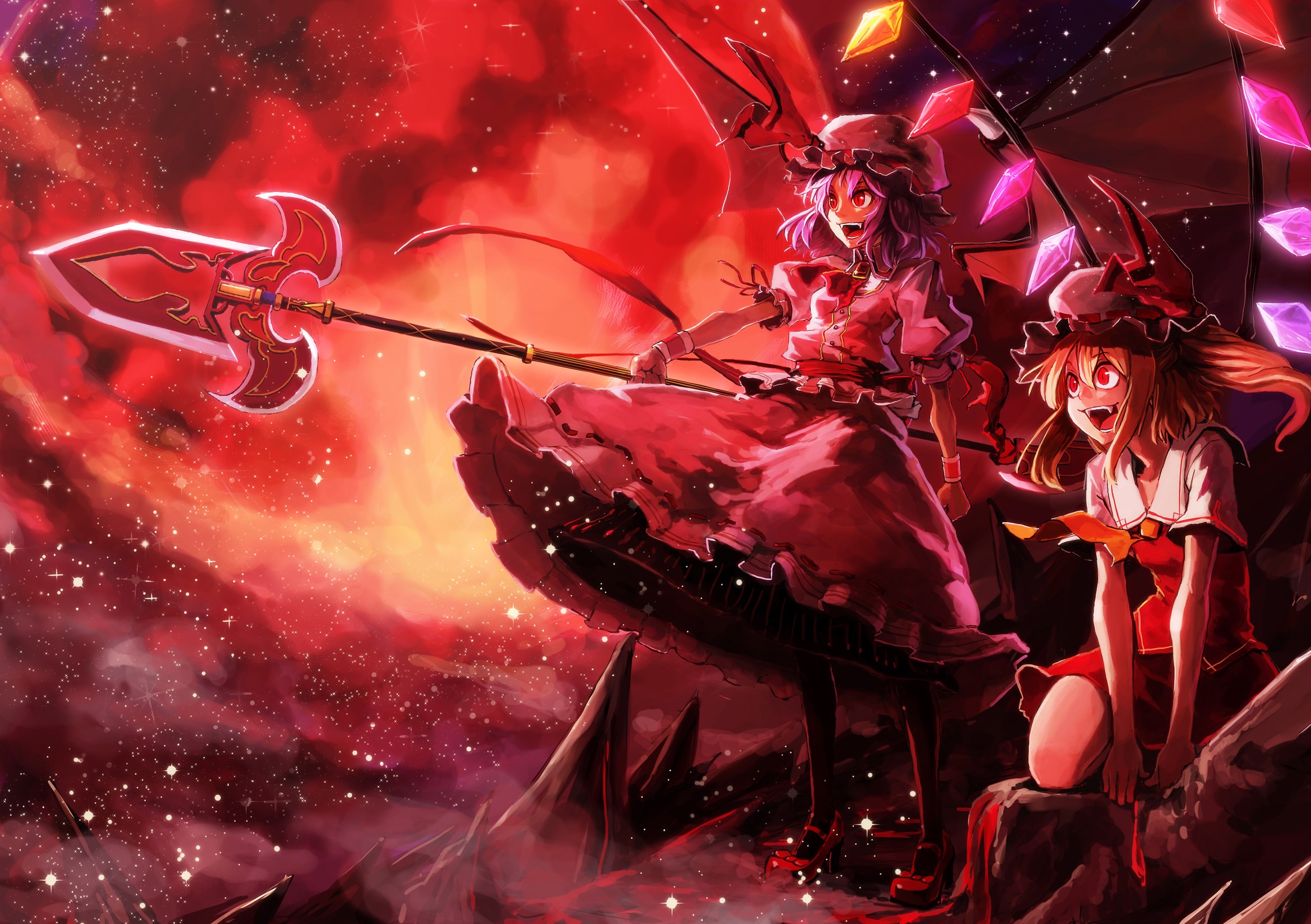 🔥 Free Download Touhou Red Vampires Flandre Scarlet Remilia by ...