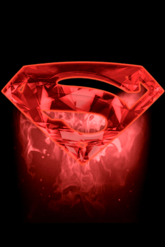 🔥 Free Download Firey Red Kryptonite S Shield Background By kalel7 by ...