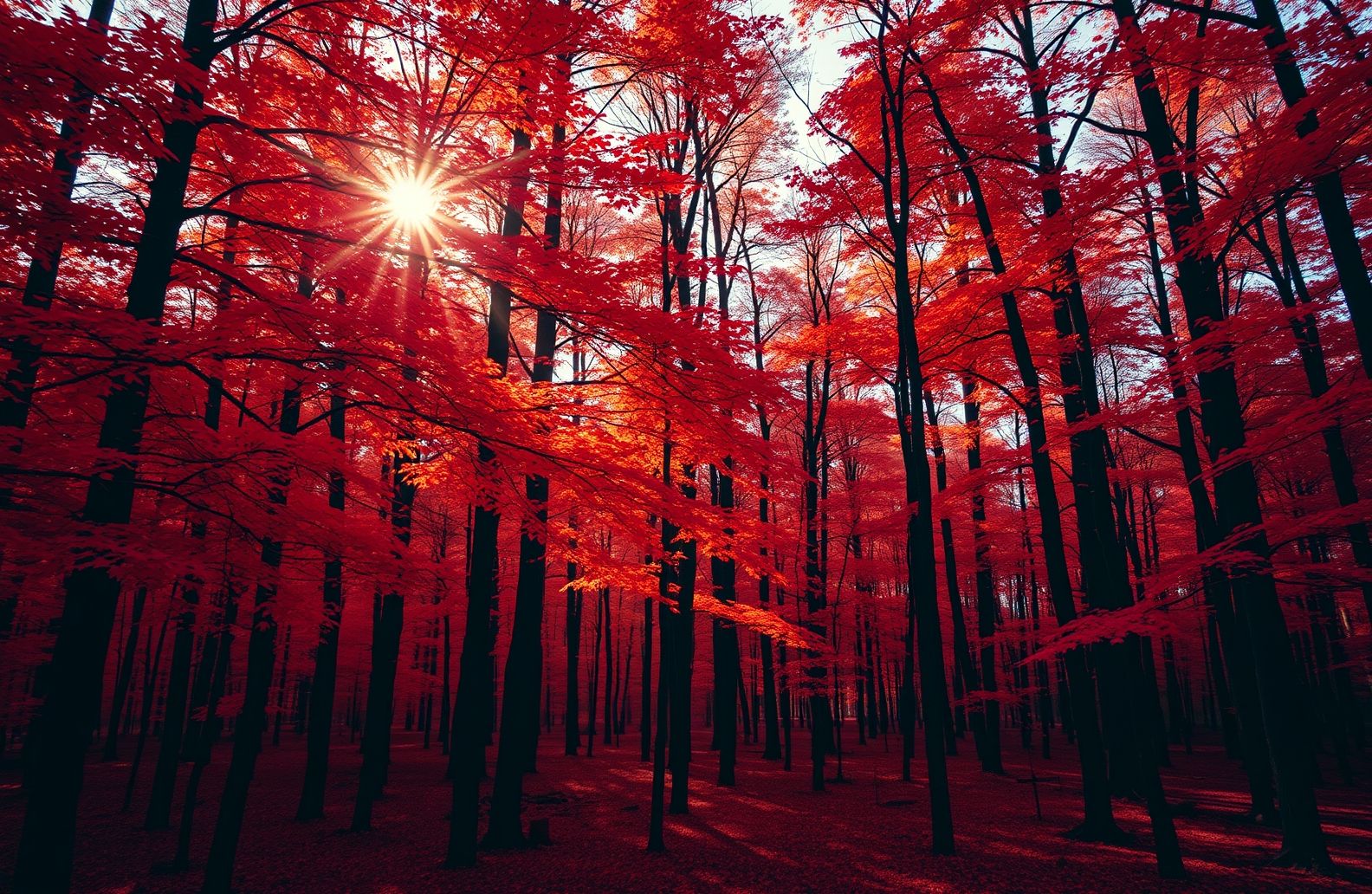 🔥 [60+] Red Forest Wallpapers | WallpaperSafari