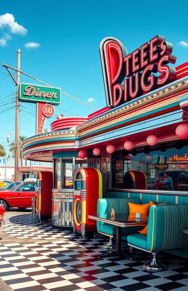 🔥 Free Download 50s Diner Wallpaper by @coreyt | WallpaperSafari