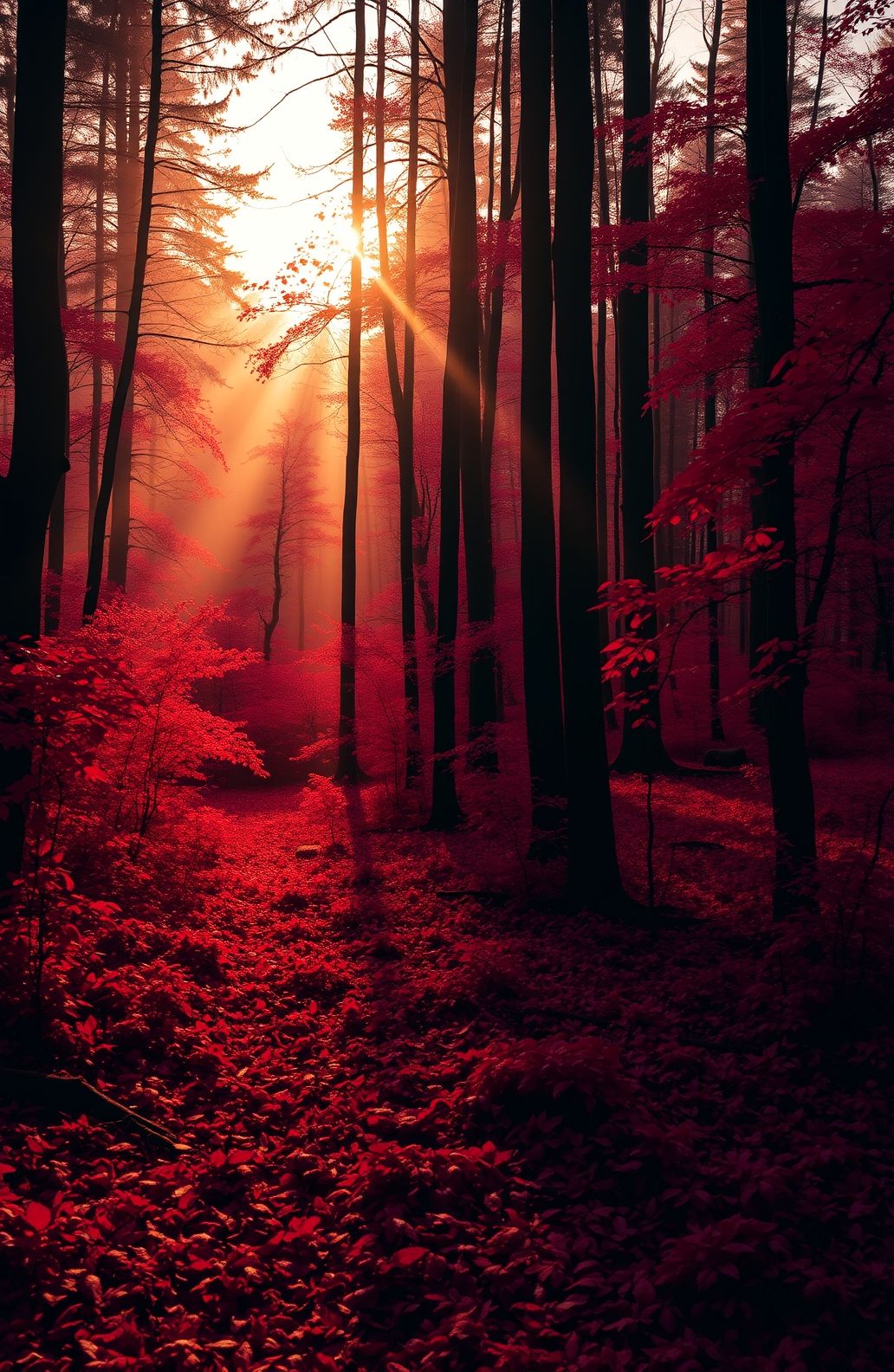🔥 Free Download Red Forest Wallpaper by @asanchez | WallpaperSafari