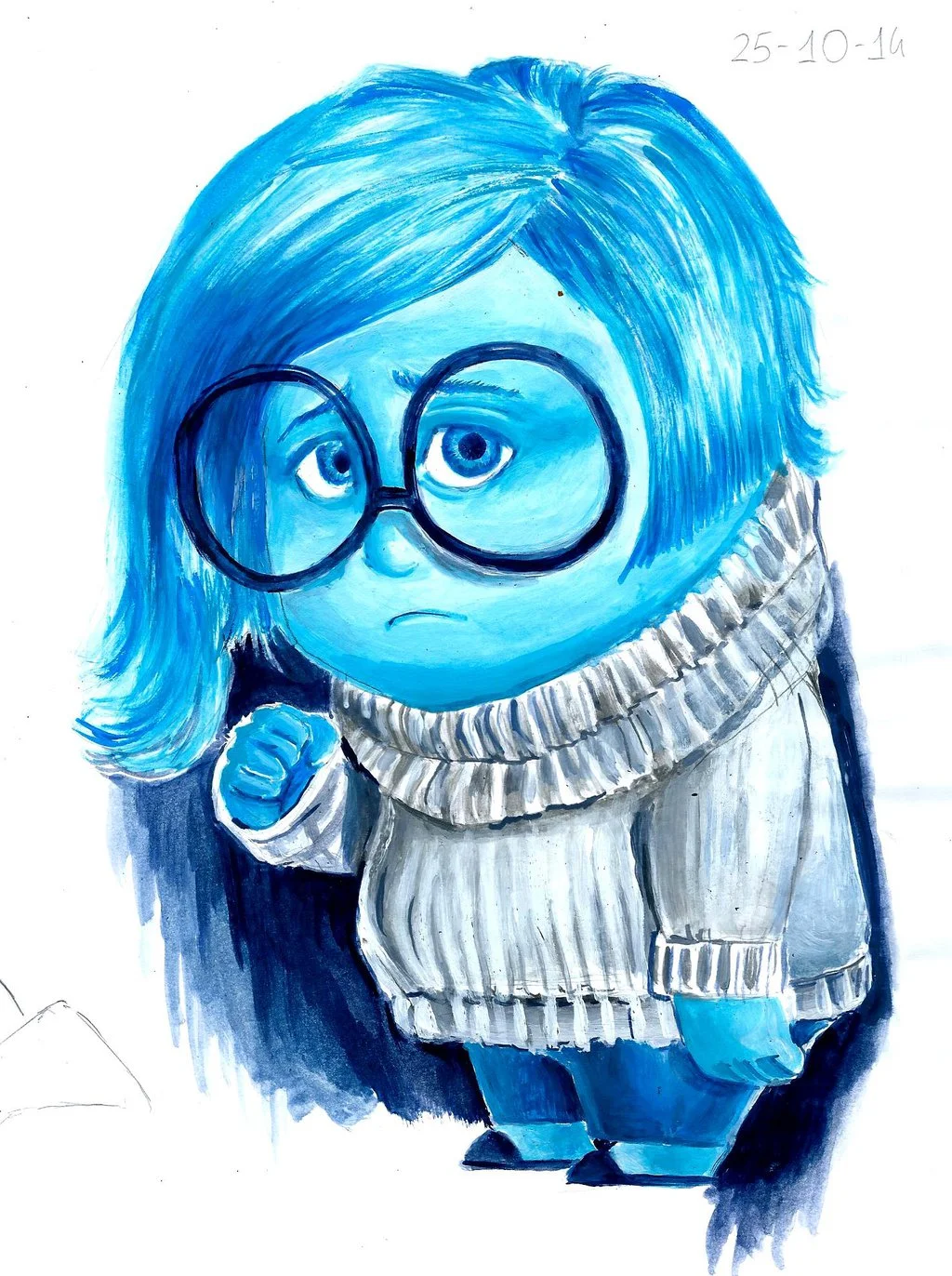 🔥 Free Download Fan Art Sadness Inside Out Painting Pikkolapungu ...