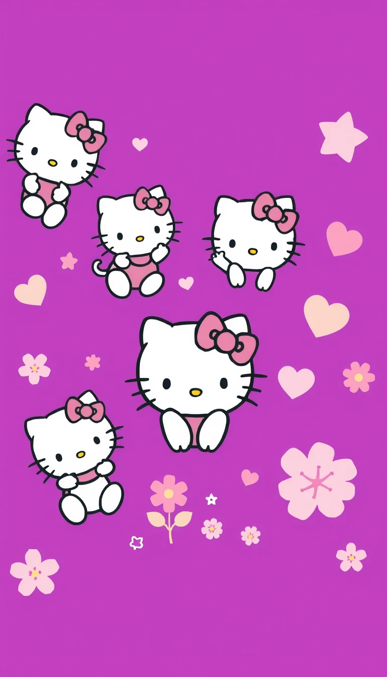 🔥 [60+] Purple Hello Kitty Wallpapers | WallpaperSafari