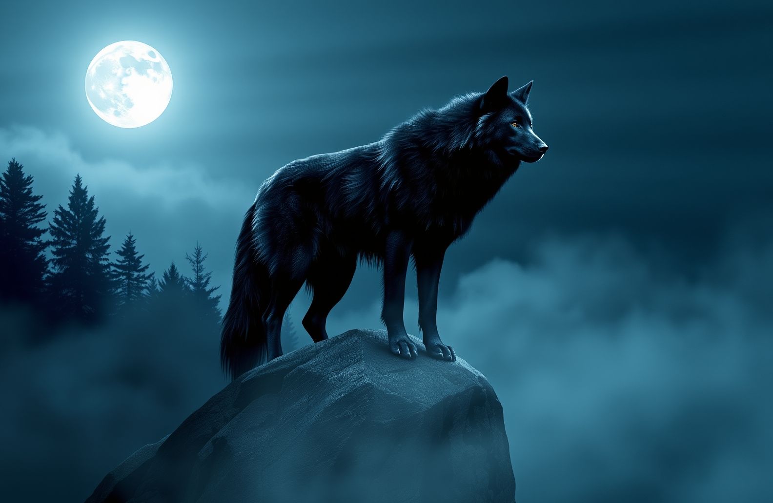 🔥 [50+] Cool Black Wolf Wallpapers | WallpaperSafari