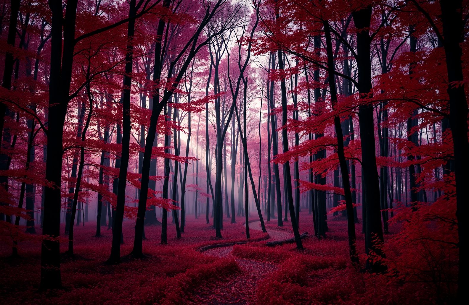 🔥 [60+] Red Forest Wallpapers | WallpaperSafari