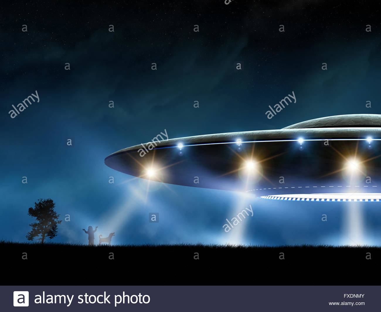 Alien Flying Saucer Screensavers Desktop