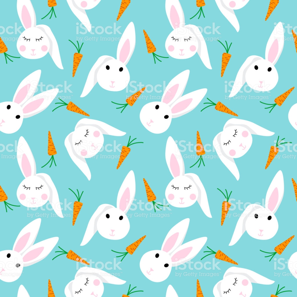 Free download Pattern Design Cute Bunny Rabbit Face And Sweet Carrots ...