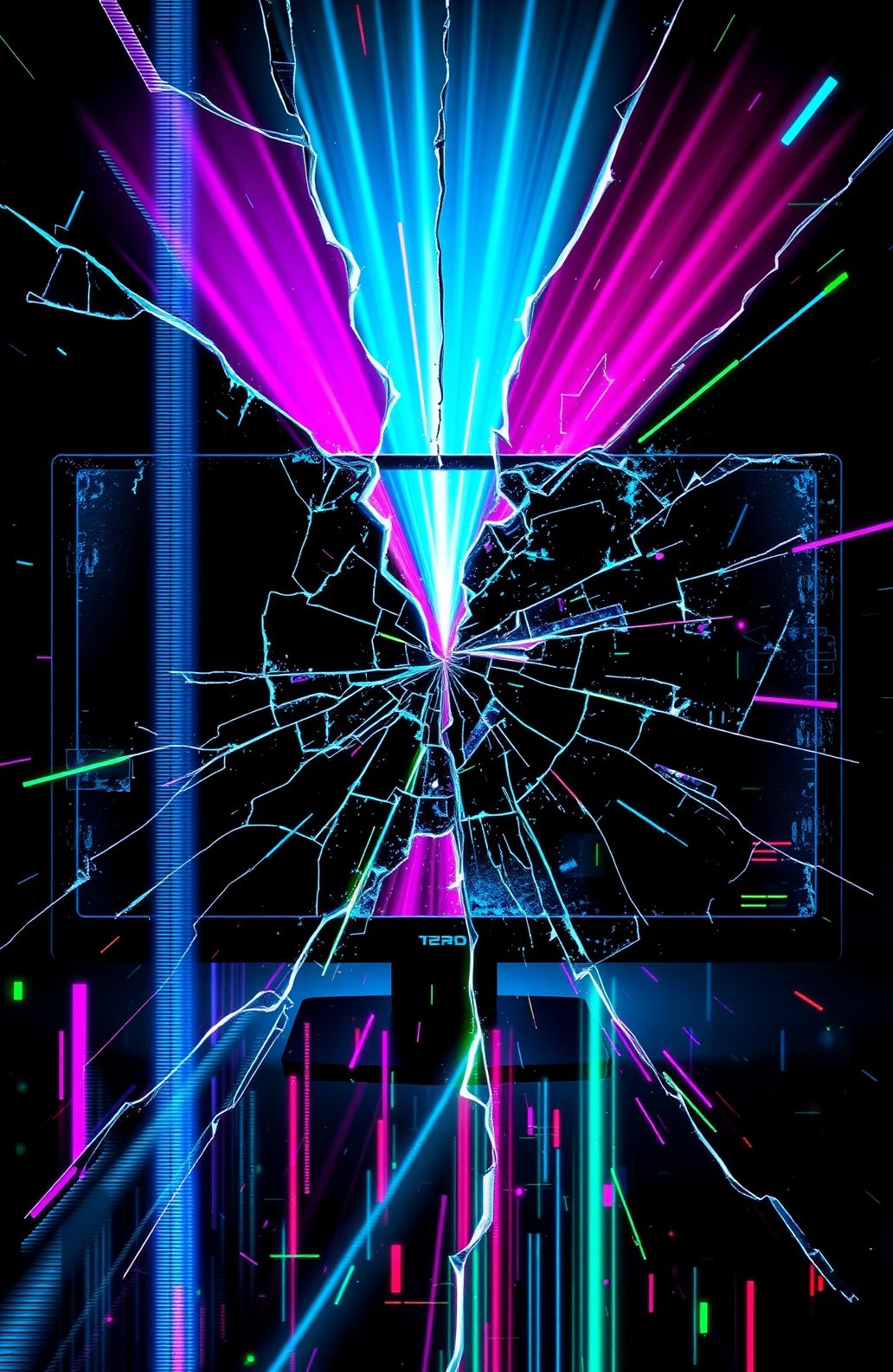 🔥 Free Download Broken Computer Screen Wallpaper by @caseyb88 ...