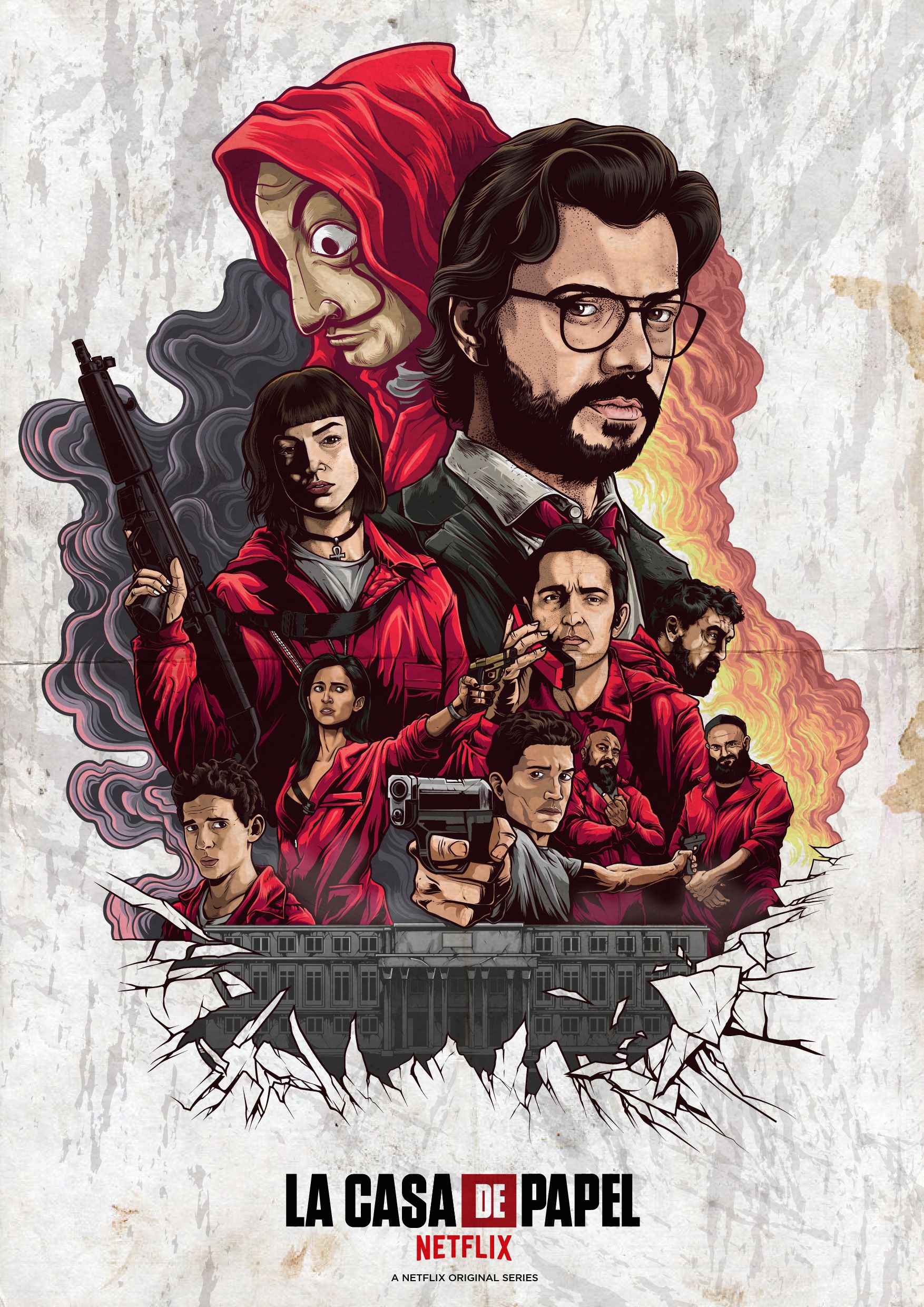 🔥 [30+] Money Heist Poster Wallpapers | WallpaperSafari