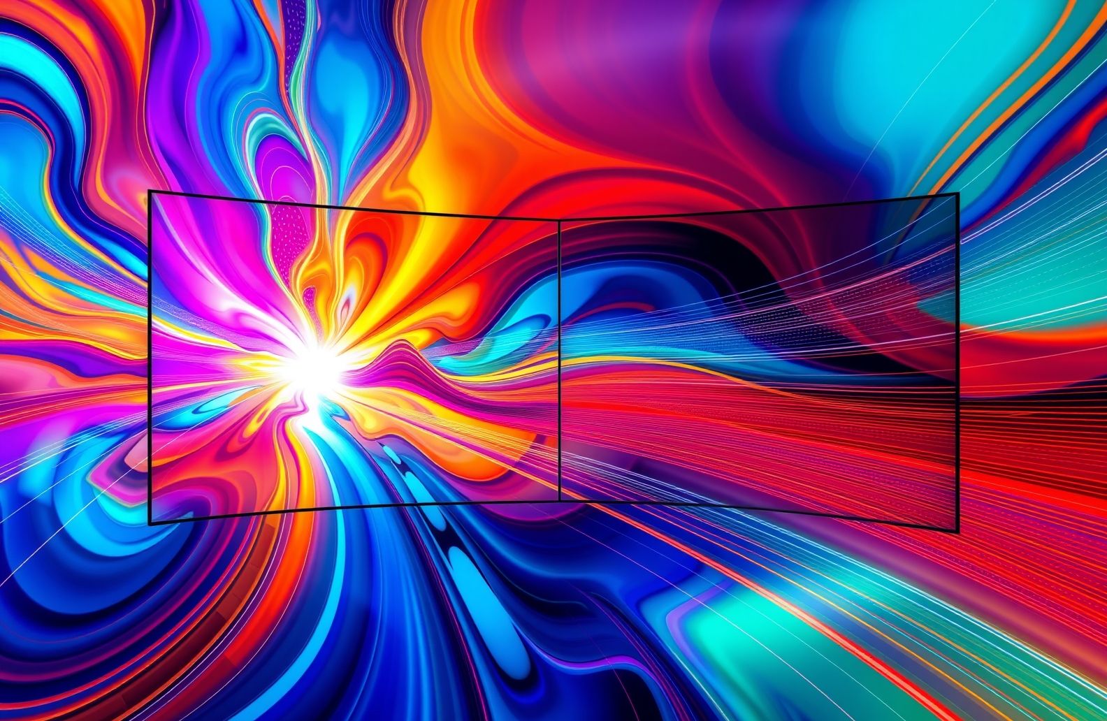 🔥 Free Download Abstract Dual Monitor Wallpaper by @hannahc84 ...