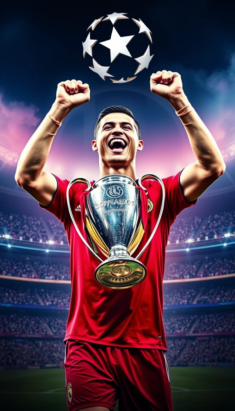🔥 [40+] Cristiano Ronaldo With UCL Trophy Wallpapers | WallpaperSafari