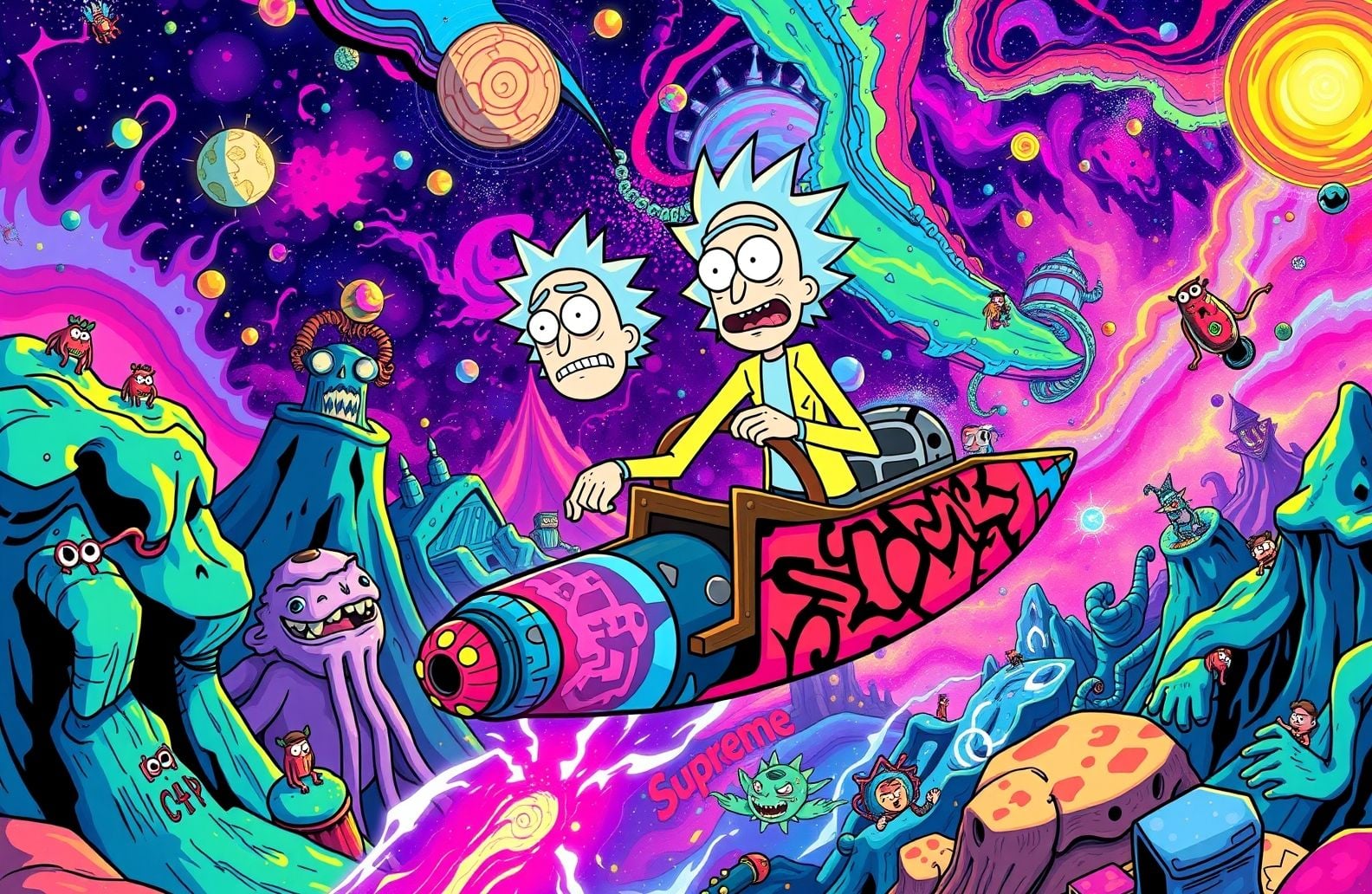 🔥 [60+] Supreme Rick And Morty Wallpapers | WallpaperSafari