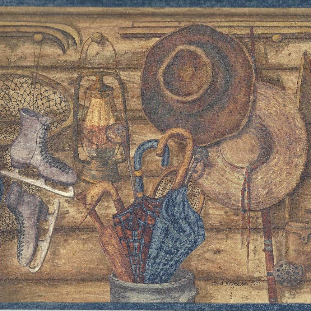 Free download Brown Farmstead Wallpaper Border Rustic Country Primitive ...