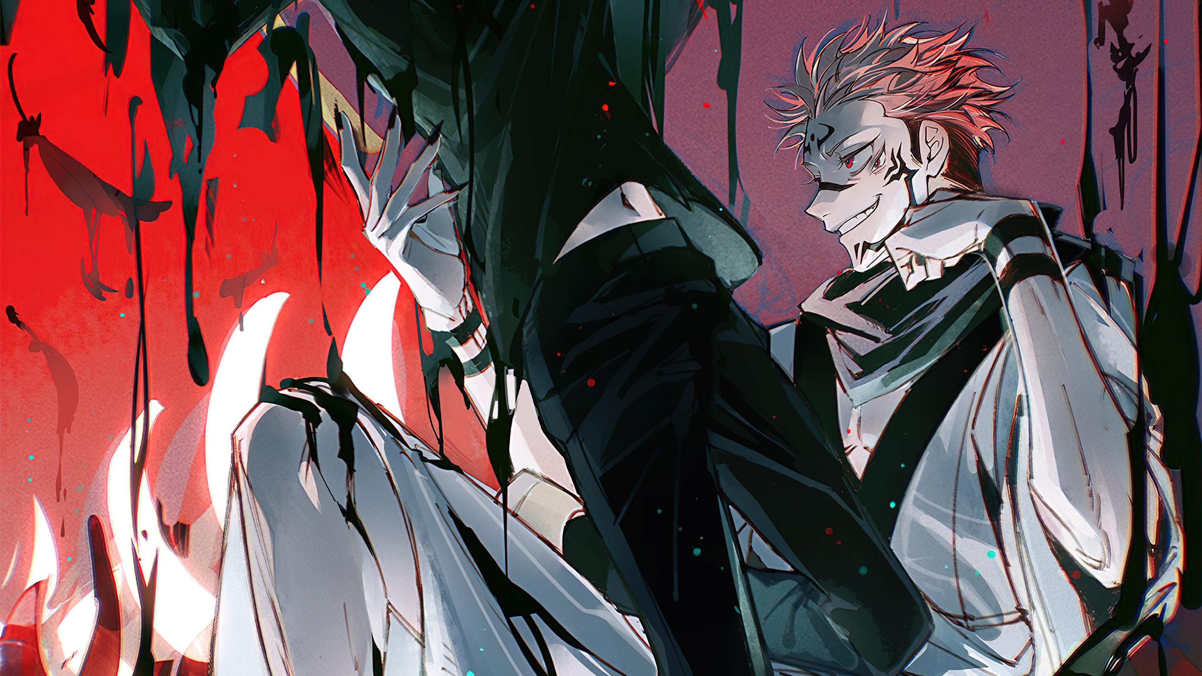 🔥 Free Download Jujutsu Kaisen Sukuna Megumi Fushiguro Wallpaper 4k by ...