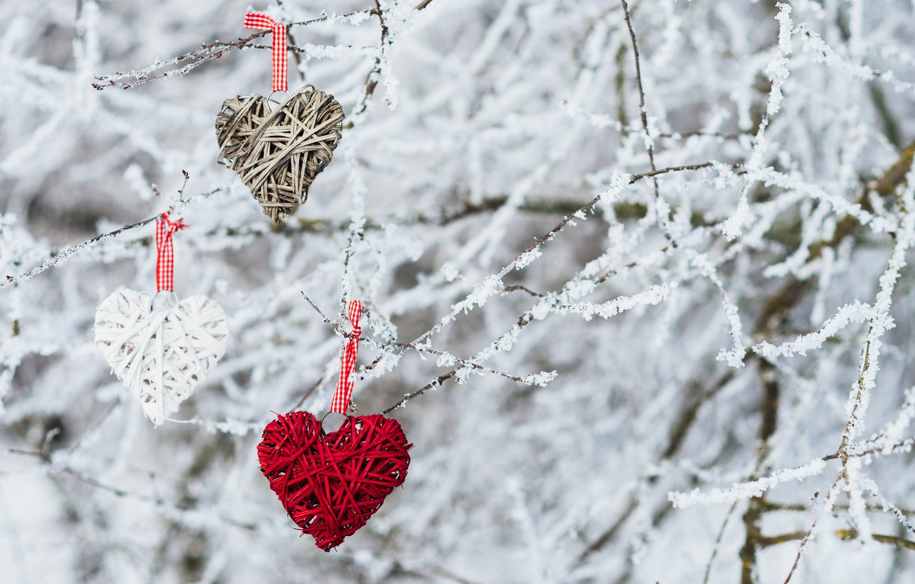 Free Download Wallpaper Winter Snow Love Heart Love Heart Winter Snow 