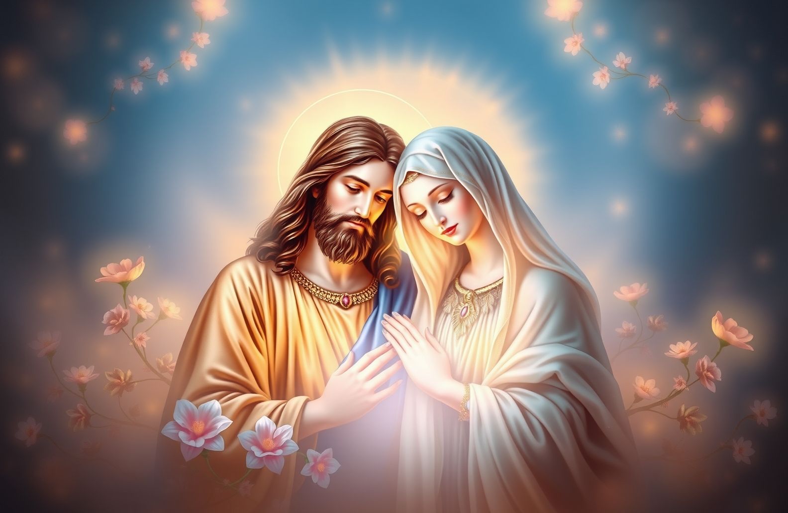 🔥 Free Download Jesus And Mary Wallpaper by @bcox18 | WallpaperSafari