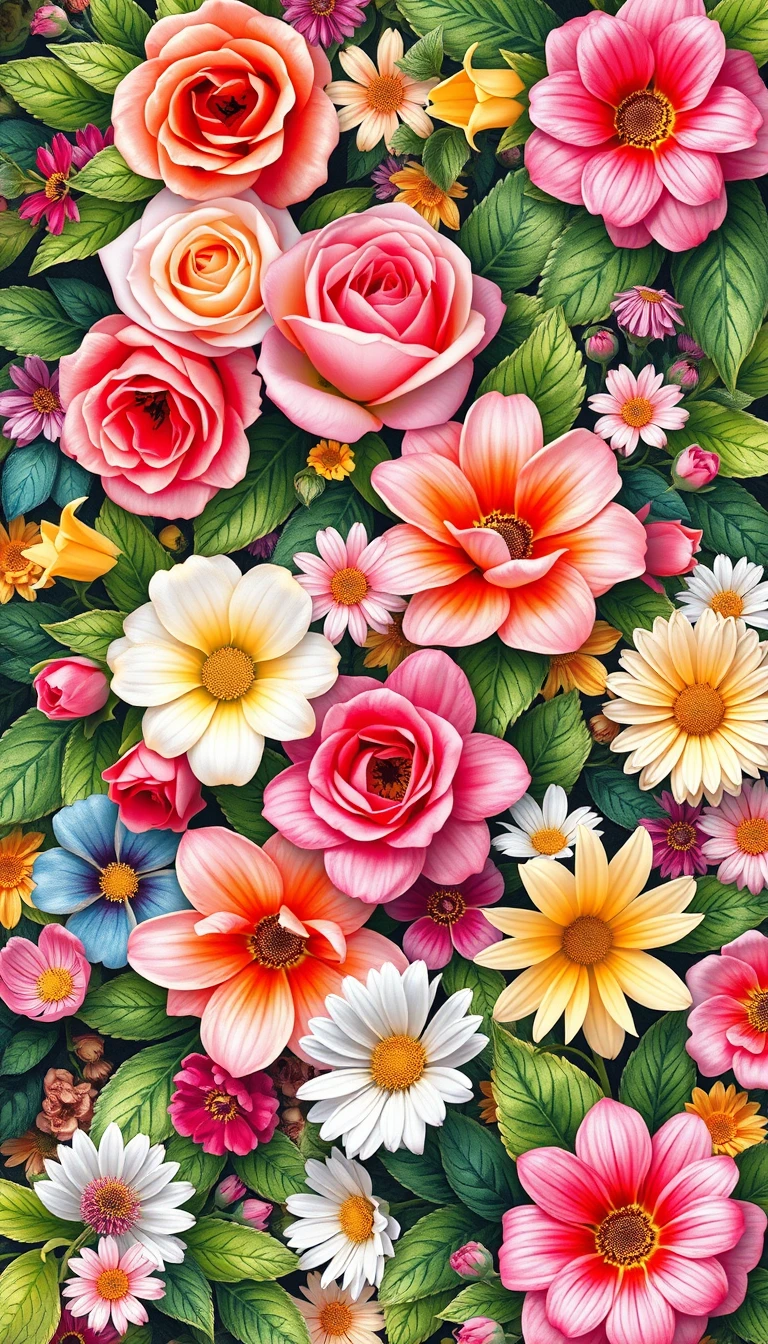 🔥 Free Download Floral Phone Wallpaper by @jsolis | WallpaperSafari
