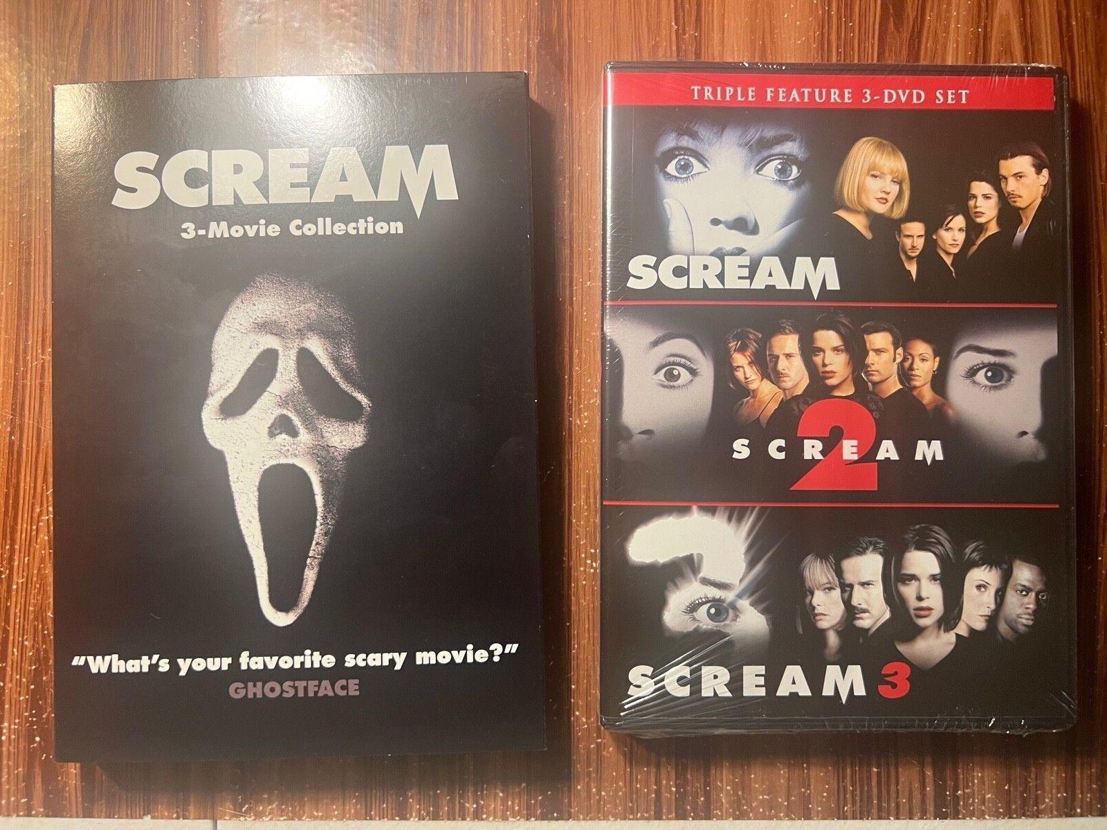🔥 Free Download Scream Trilogy Triple Feature Dvd Movie Set Horror Wes ...