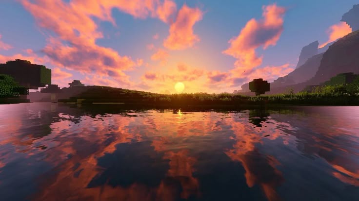 🔥 [40+] Minecraft Sunset Wallpapers | WallpaperSafari