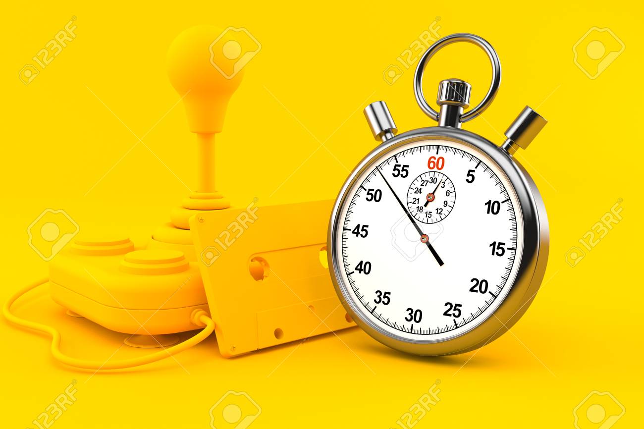 Free download Retro Gaming Background With Stopwatch In Orange Color 3d ...