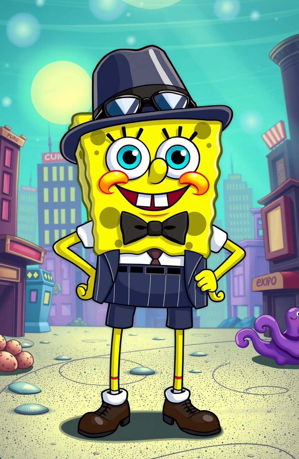 🔥 Free Download Gangster Spongebob Wallpaper by @karenhudson ...