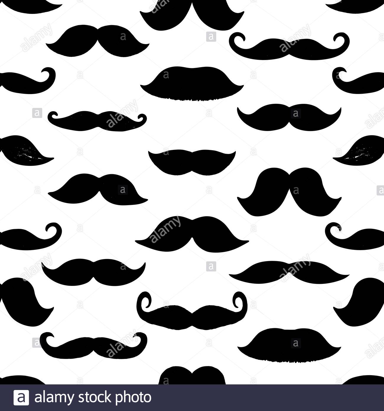 Free download Seamless background pattern with black mustache Vector ...