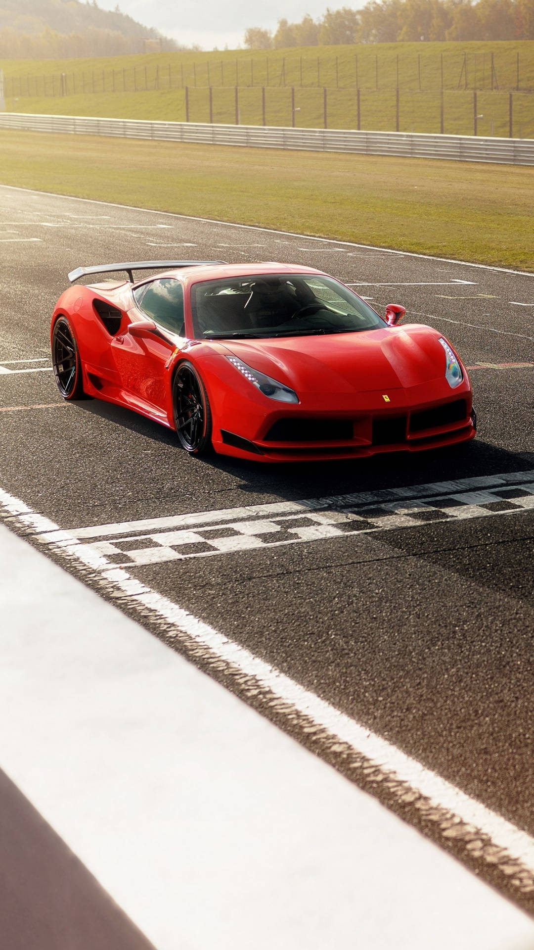 🔥 Free Download Ferrari Phone At Starting Line Wallpaper by ...